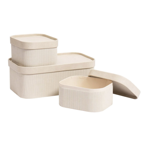 Latitude Run® Cardboard / Paper Storage Bin | Wayfair