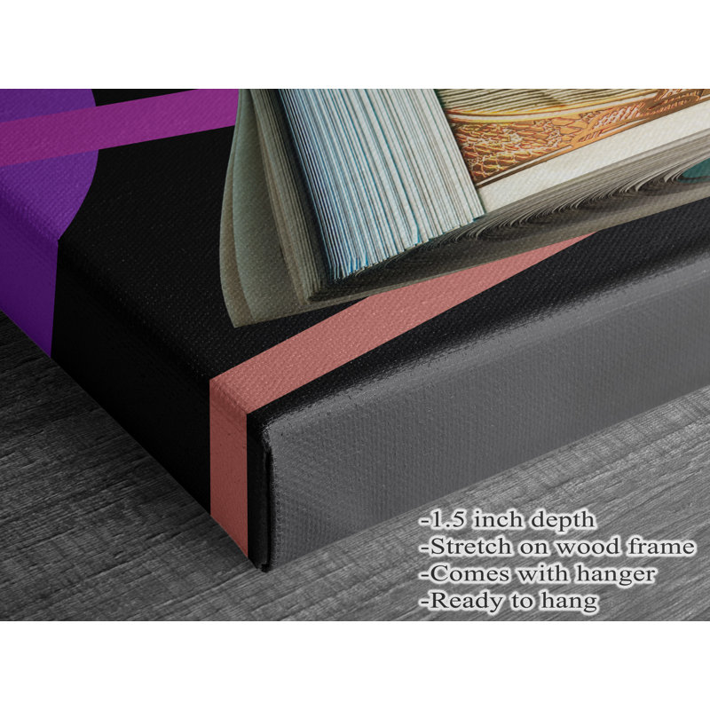 Winston Porter Stack of Money Dollar Bills Canvas Art Print | Wayfair