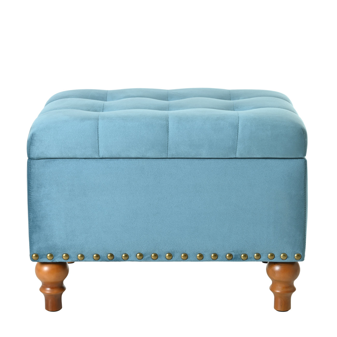 House of Hampton® Modern Ottoman Ottoman Living, Velvet Ottoman | Wayfair