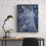 Steelside™ 'Chicago Map Blue' Graphic Art Print on Wrapped Canvas ...