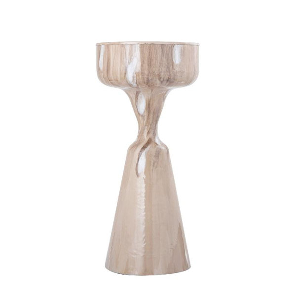 PTMD Collection PTMD Side table Maran - 36x36x79 cm - Iron - Cream ...