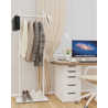 Latitude Run® Coat Rack Freestanding With Natural Rock Base | Wayfair