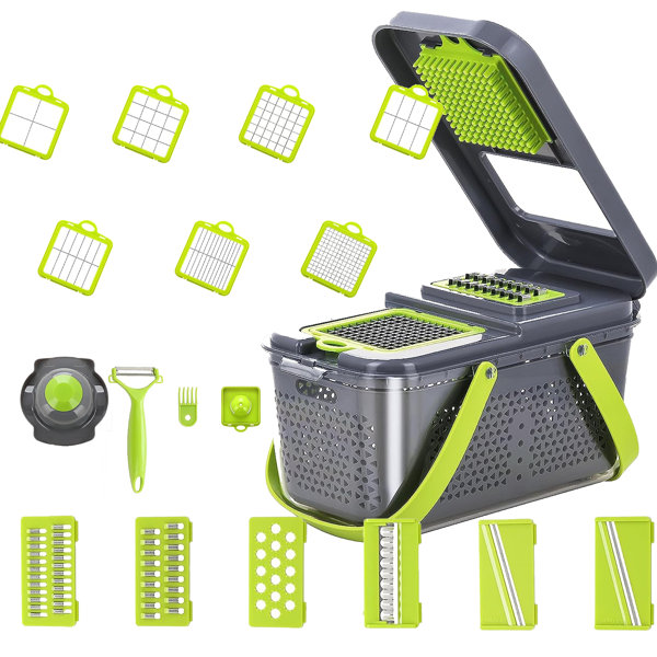HOSSEJOY 22-in-1 Veggie Choppers and Dicers Food Chopper Cutter-13 ...