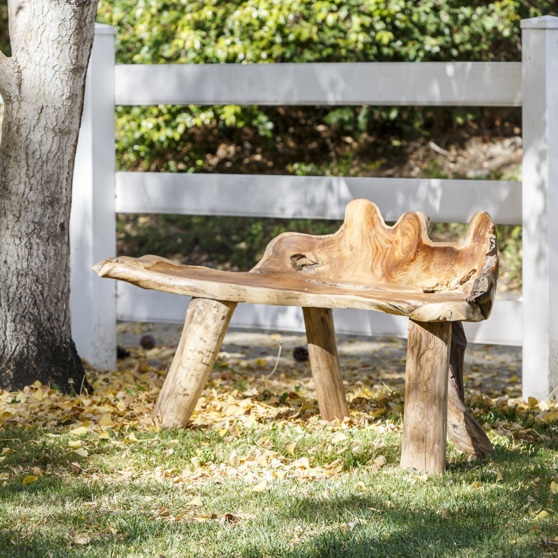 Garden Age Teak Root Bench - Small | Wayfair