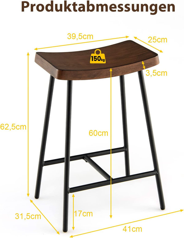 Borough Wharf 60Cm Bar Stool | Wayfair.co.uk