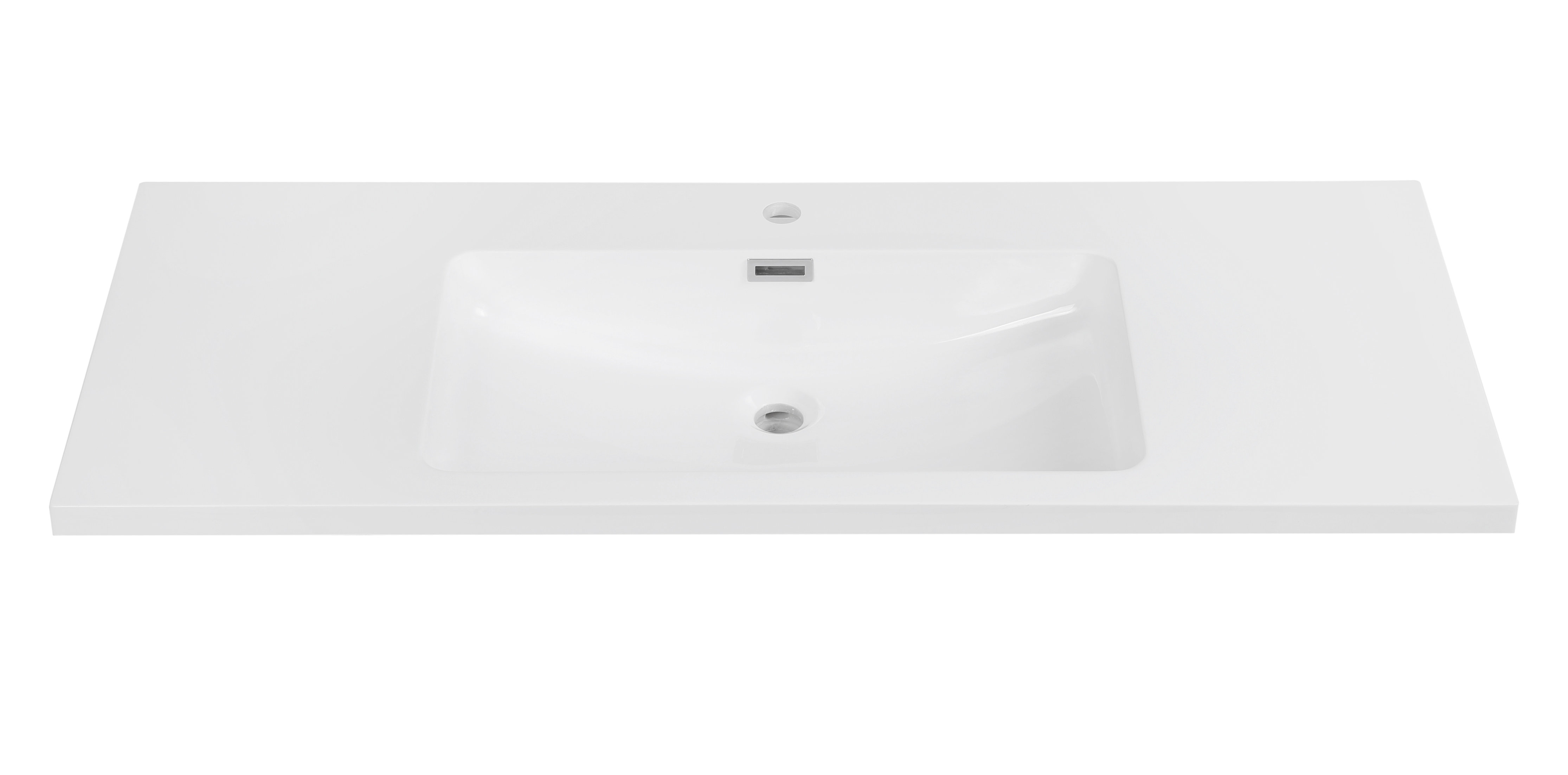 Streamline Bath 47.2" Solid Surface Resin Streamline Vanity Top ...