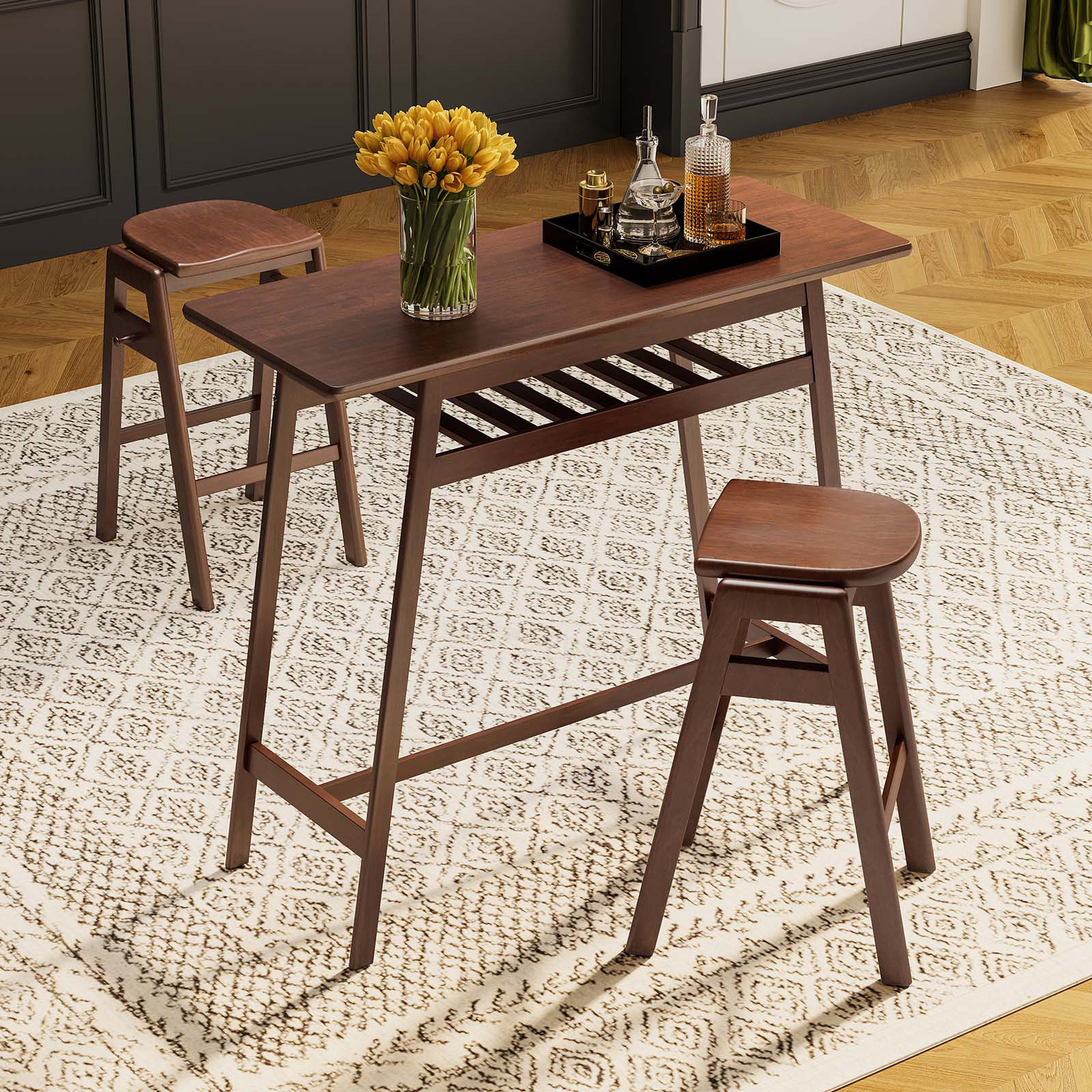 Red Barrel Studio® Aleyana 2 - Person Bar Height Breakfast Nook Dining ...