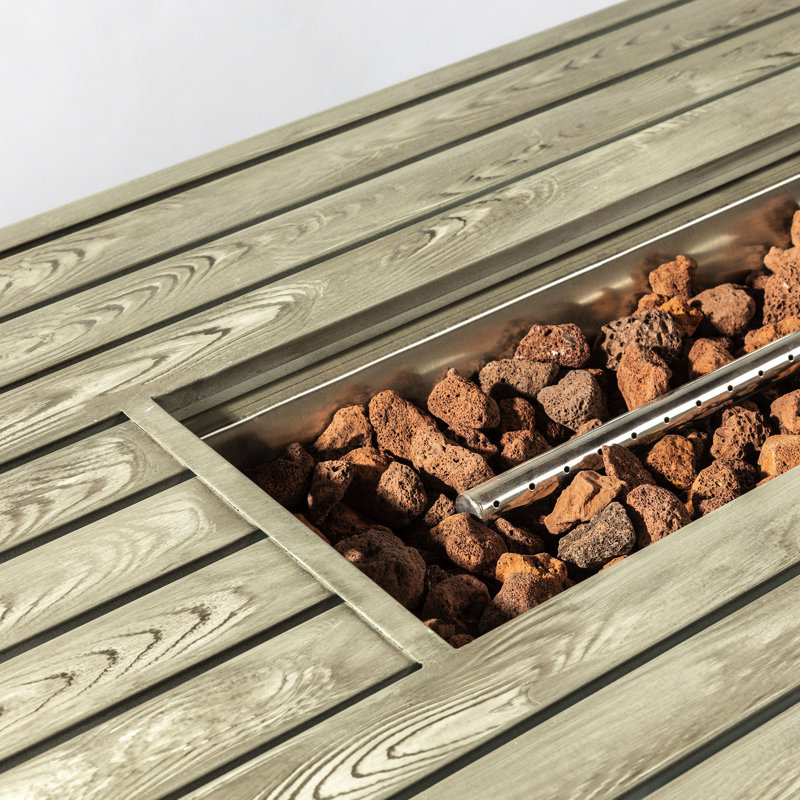 Gracie Oaks Outdoor Fire Table Steel Fire Pit Table | Wayfair