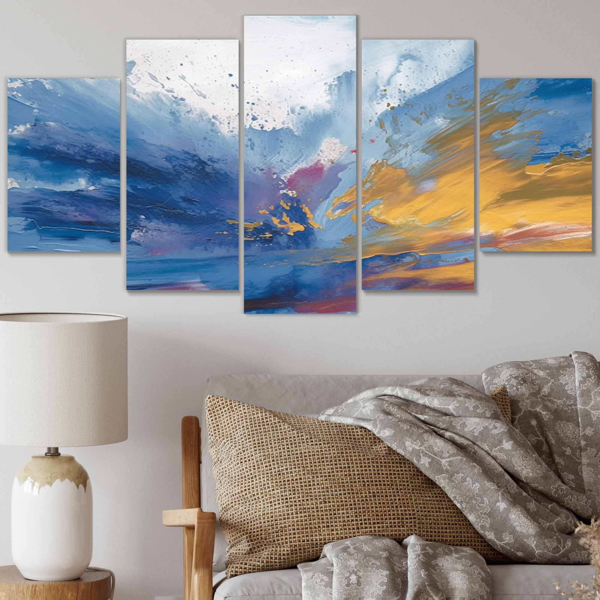 Wrought Studio™ Effervescent Ocean Golden Sunrise Awakening III ...