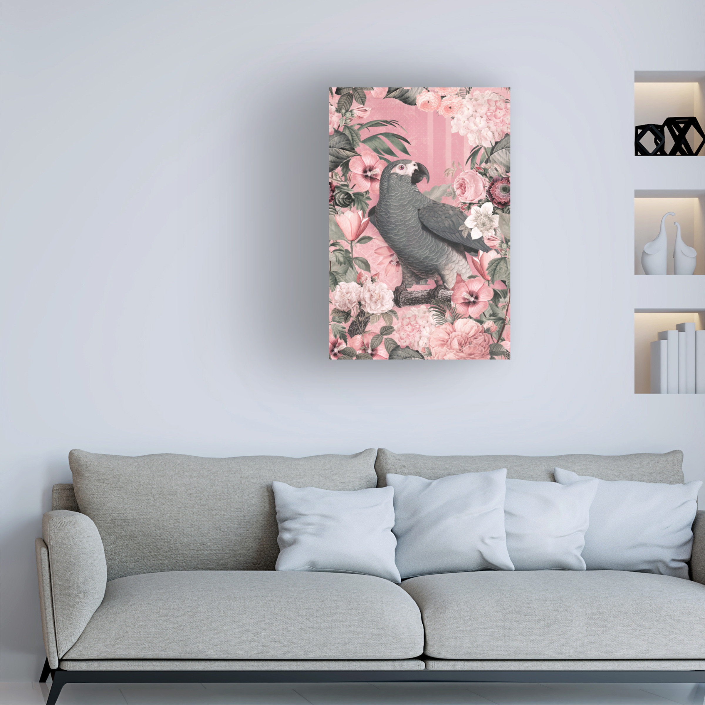 Bay Isle Home™ Andrea Haase The Parrots Paradise Garden 2 Pastel Pink ...