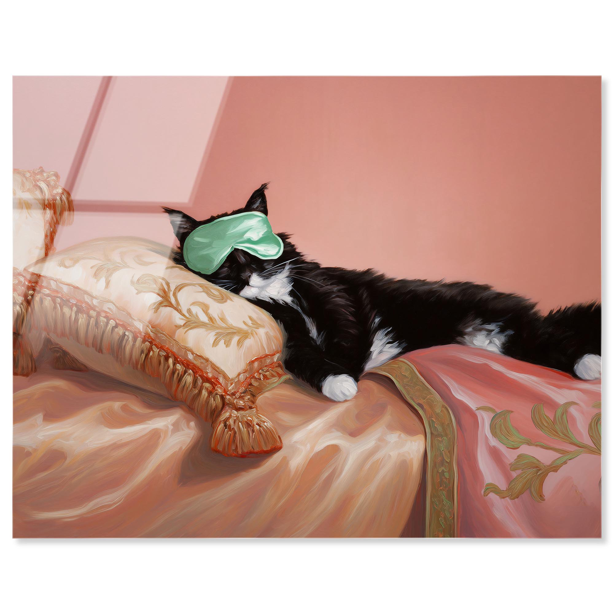 Art Remedy Ornate Catnap Acrylic Print Cats Art by Art Remedy | Wayfair