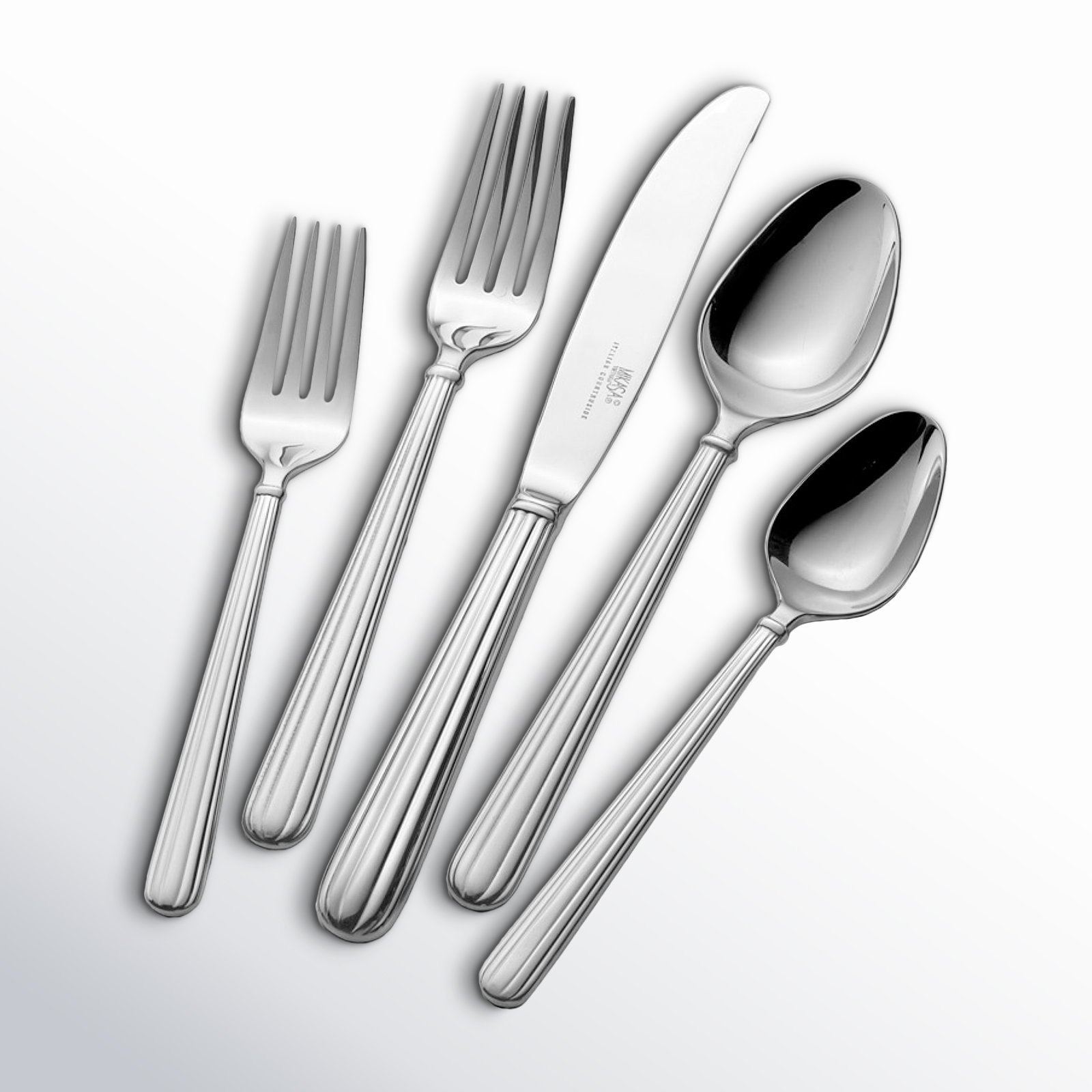 Mikasa Italian Countryside 20-Piece 18/10 Stainless Steel Flatware Set ...