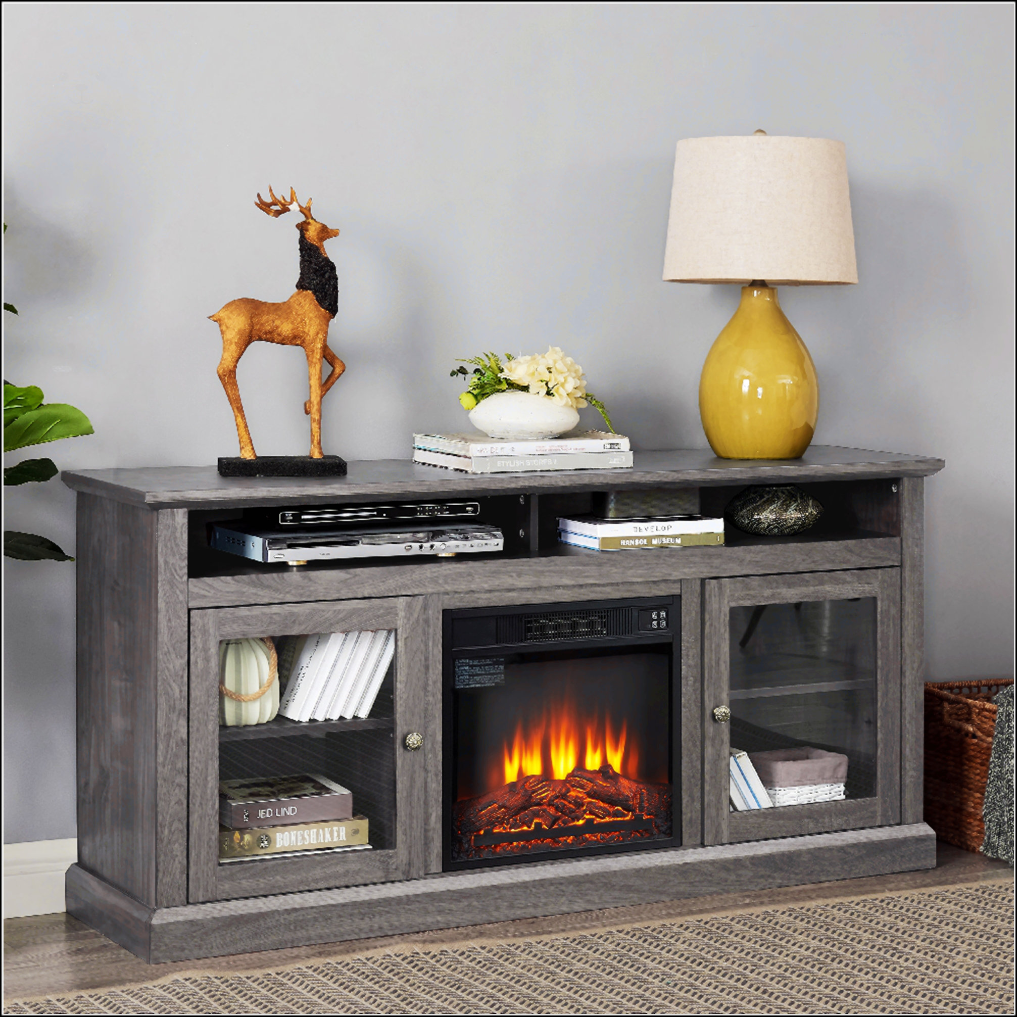 Red Barrel Studio® Contemporary TV Media Stand Modern Entertainment ...