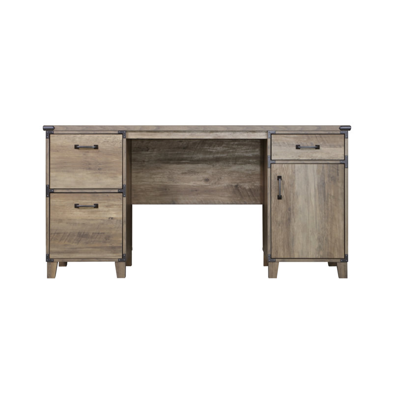 Laurel Foundry Modern Farmhouse® Cobden Oxford Farmhouse Executive Desk ...