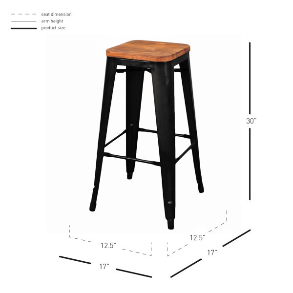 Trent Austin Design® Nesbit Solid Wood Bar & Counter Stool & Reviews ...