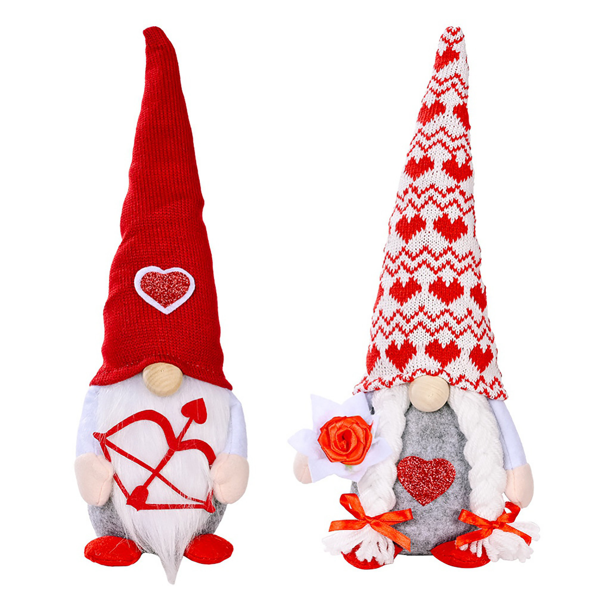 The Holiday Aisle® 2 Valentine's Day Love Faceless Doll Home ...