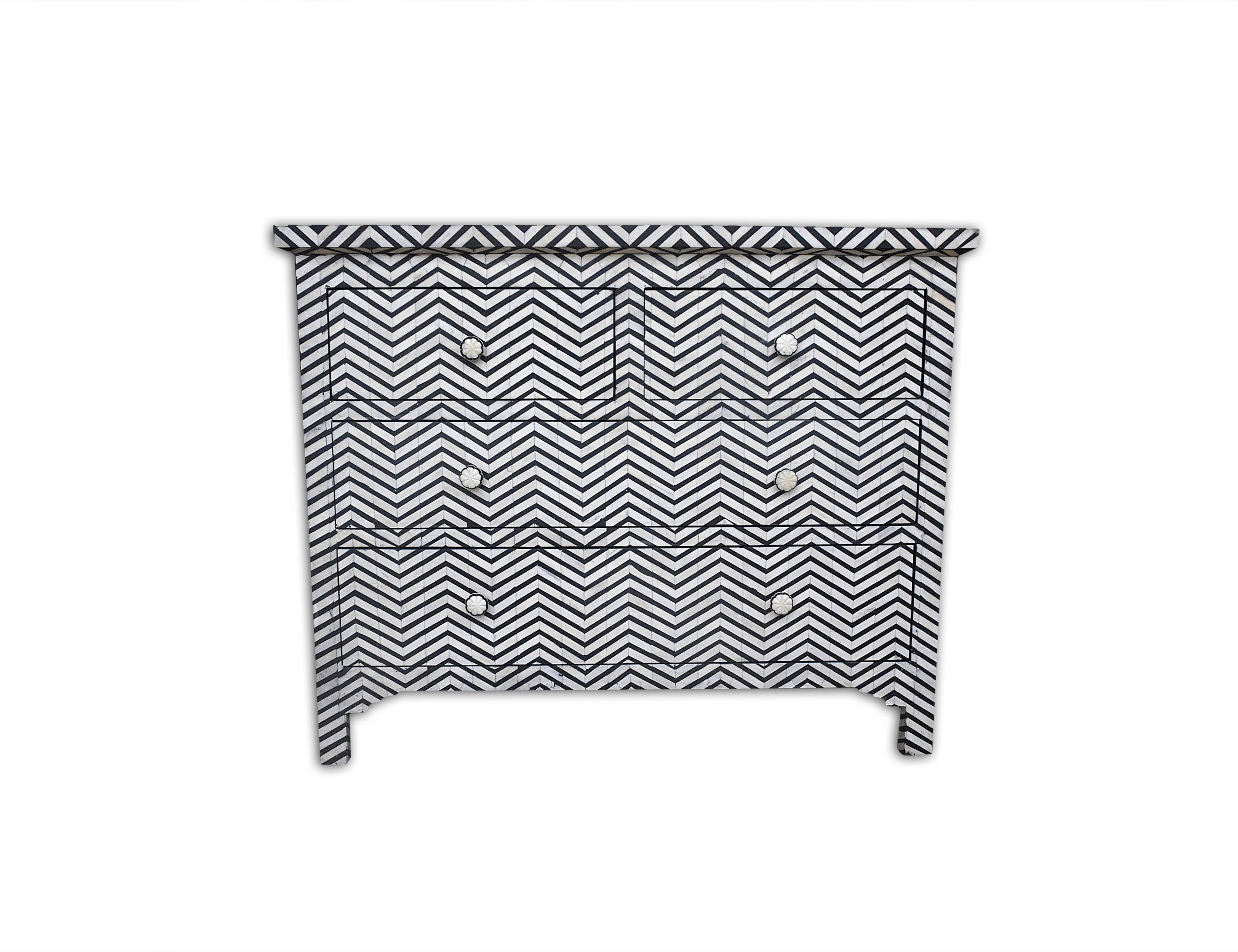 Lavish Touch Quadro Drawer Chest - Bone Inlay | Wayfair