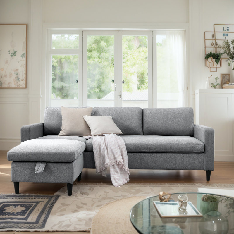 Ebern Designs Usmon 85.83'' Upholstered Sofa | Wayfair
