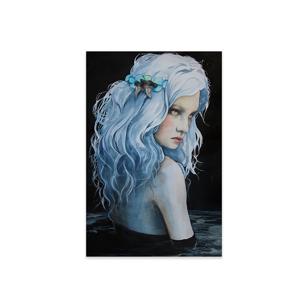 Trinx Dark Mermaid Rising On Plastic/Acrylic by Cris James Painting ...