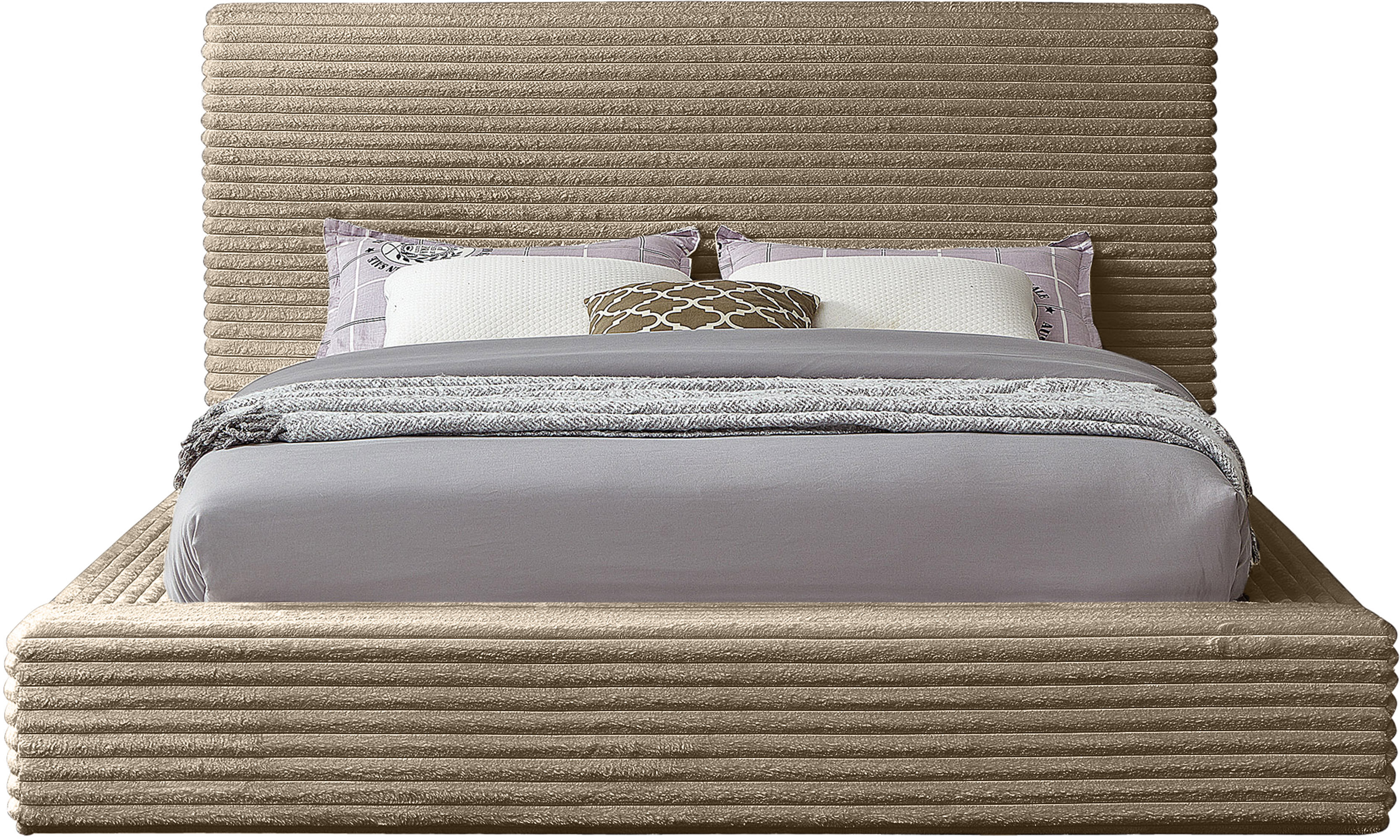Meridian Furniture USA Dexter Corduroy Fabric Bed | Wayfair