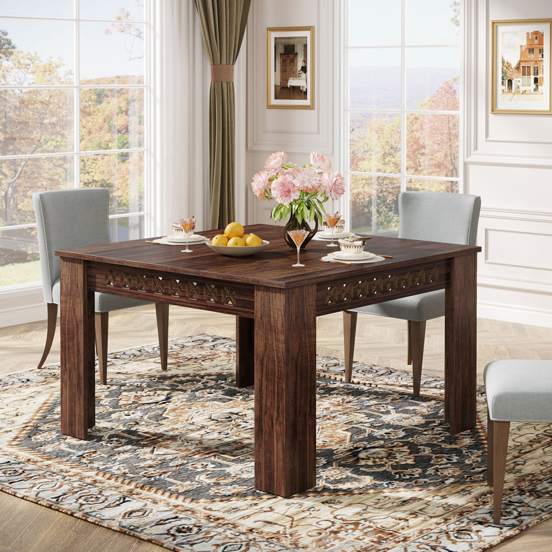 Winston Porter Aneeqah 43-inch Square Dining Table | Wayfair