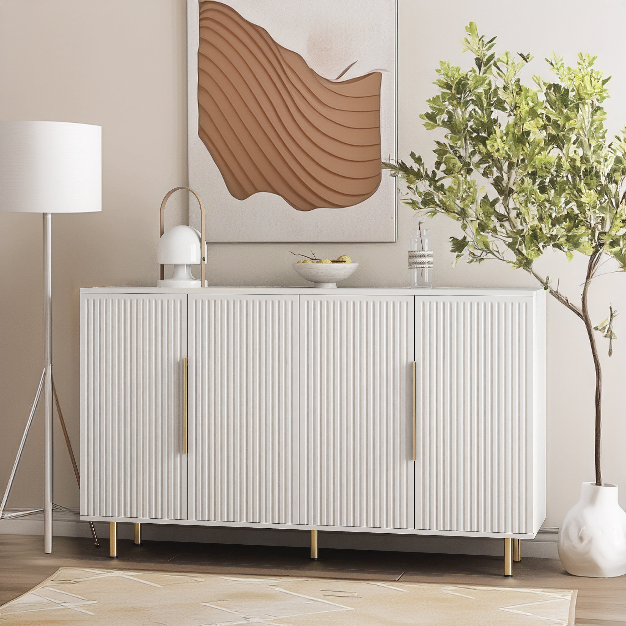 Mercer41 Buffet Cabinet with Adjustable Shelves - Wayfair Canada