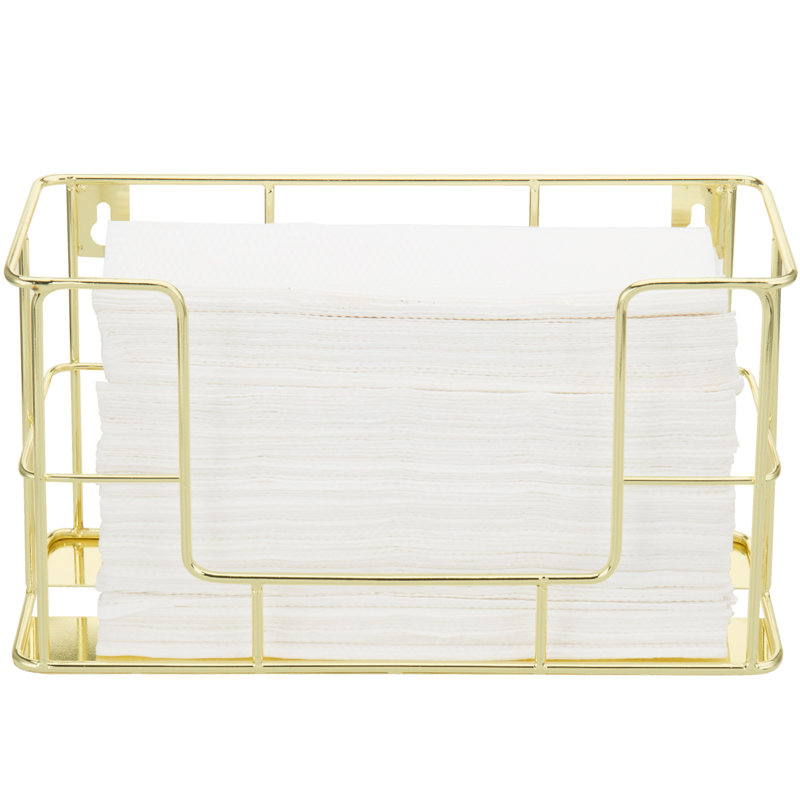 Mercer41 Metal Wire Free Standing/Wall Mounted Folded Paper Towel ...