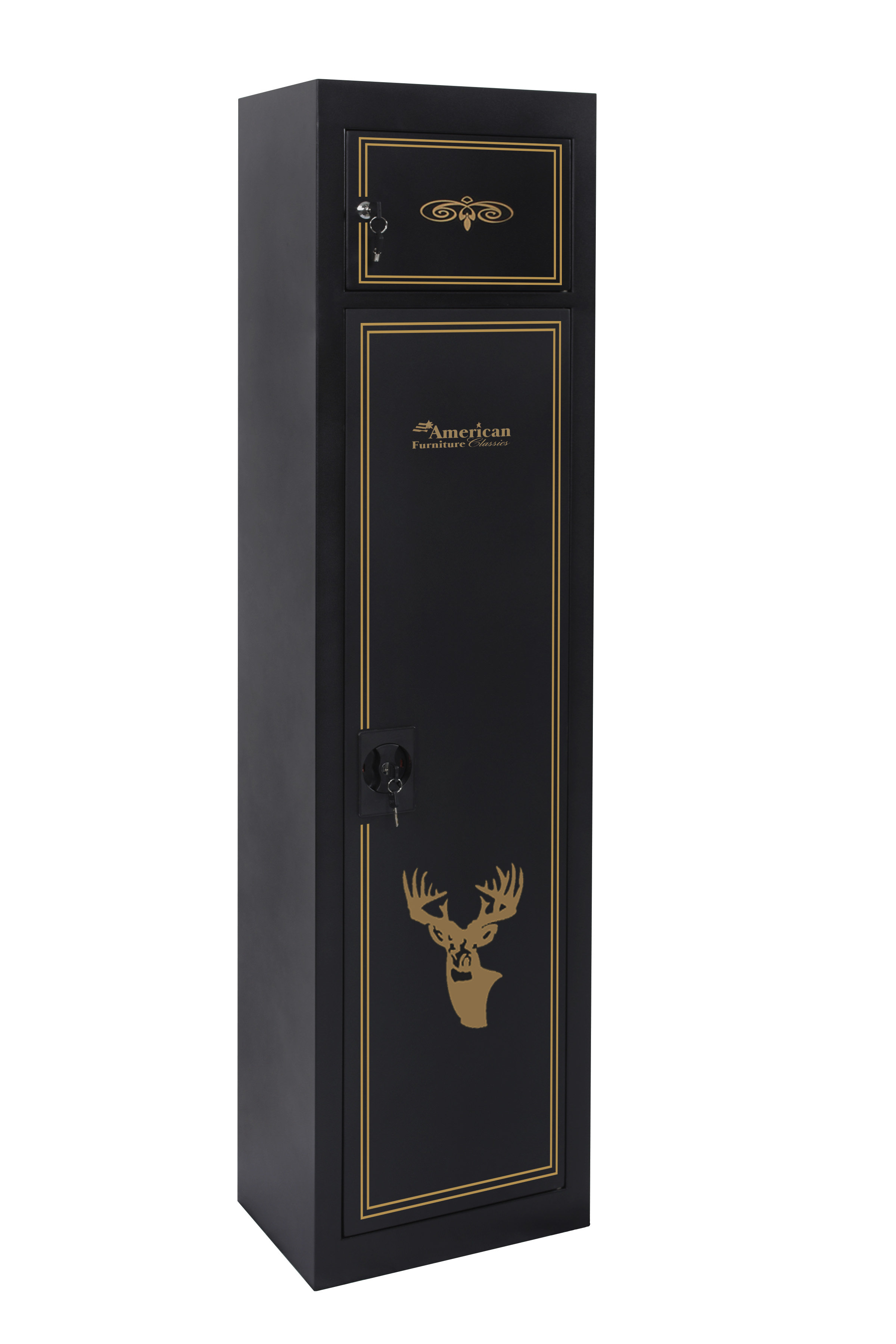 American Furniture Classics Classics 5 Rifle Metal Home Gun Safe with ...