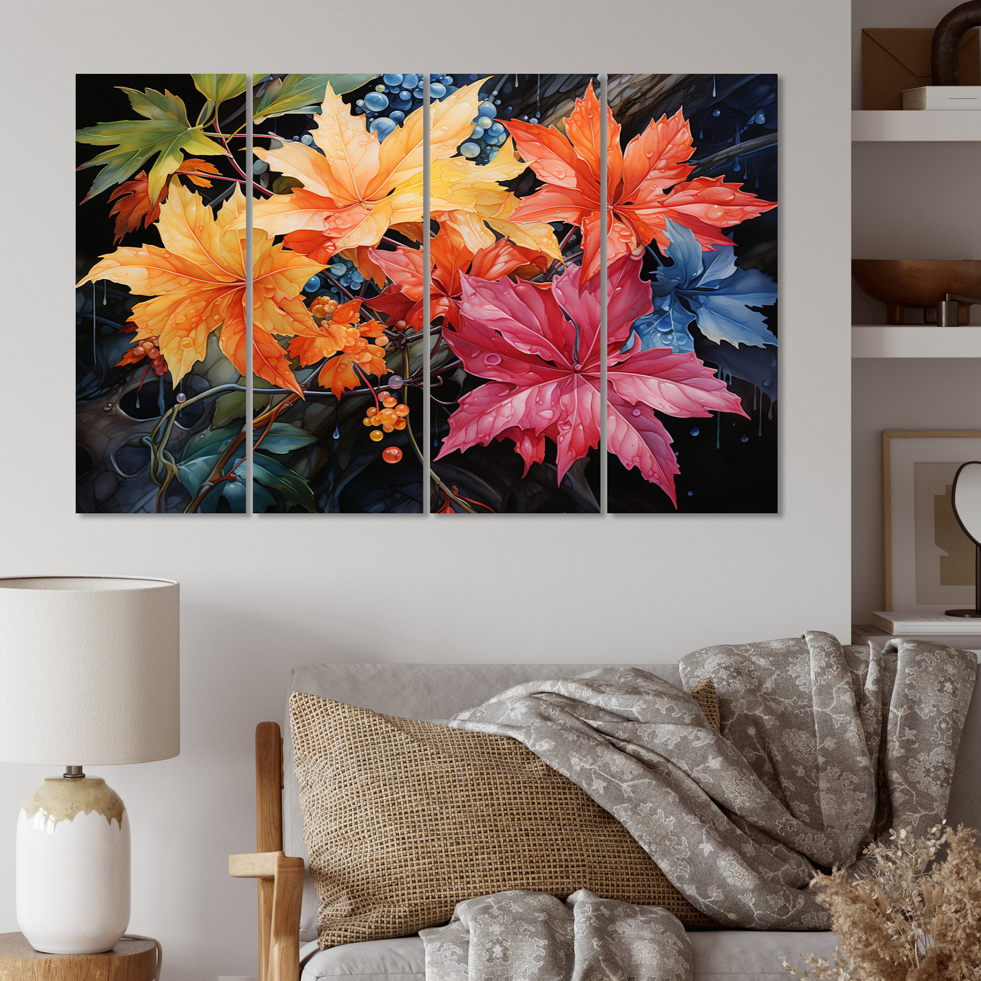 Winston Porter Japanese Maple Collage II - Japanese Canvas Art Print ...