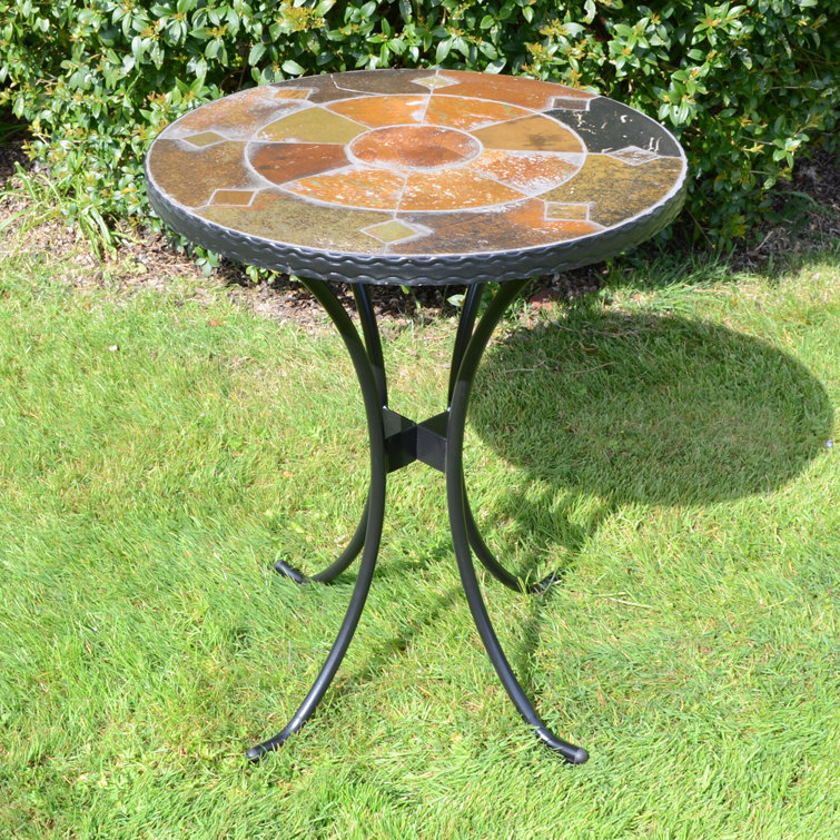 Dakota Fields ONDARA Garden Stone Mosaic Bistro Table & Reviews ...
