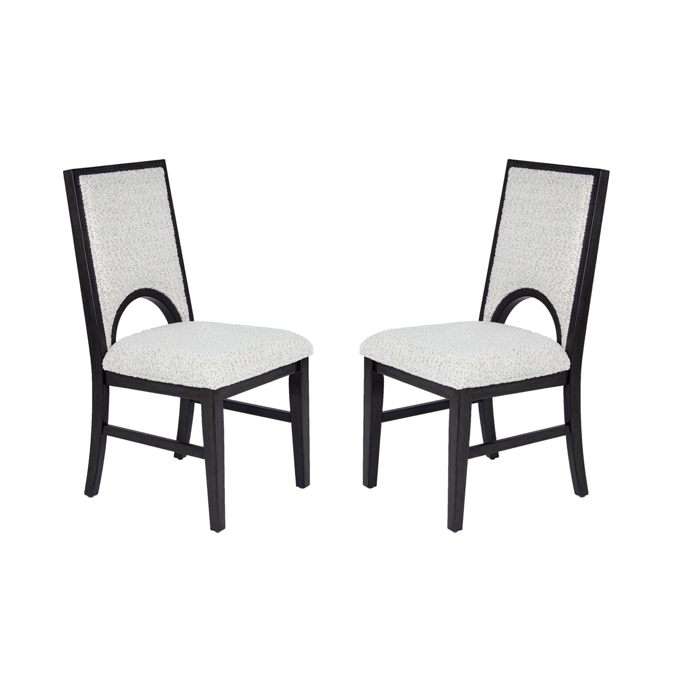 Lark Manor™ Soft Cozy Texture 2pc Dining Chairs | Wayfair