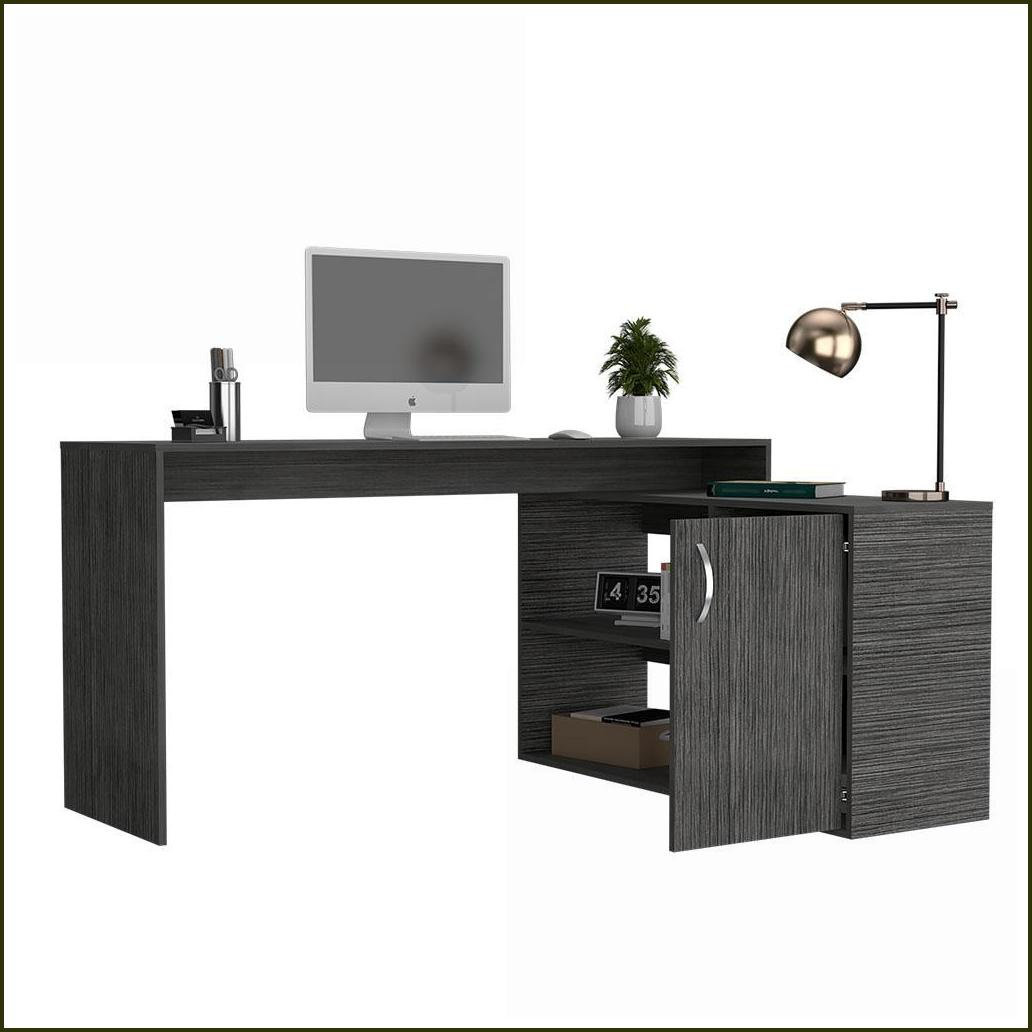 Inbox Zero Desks L-Shaped Corner Desk with Extended Work Surface ...