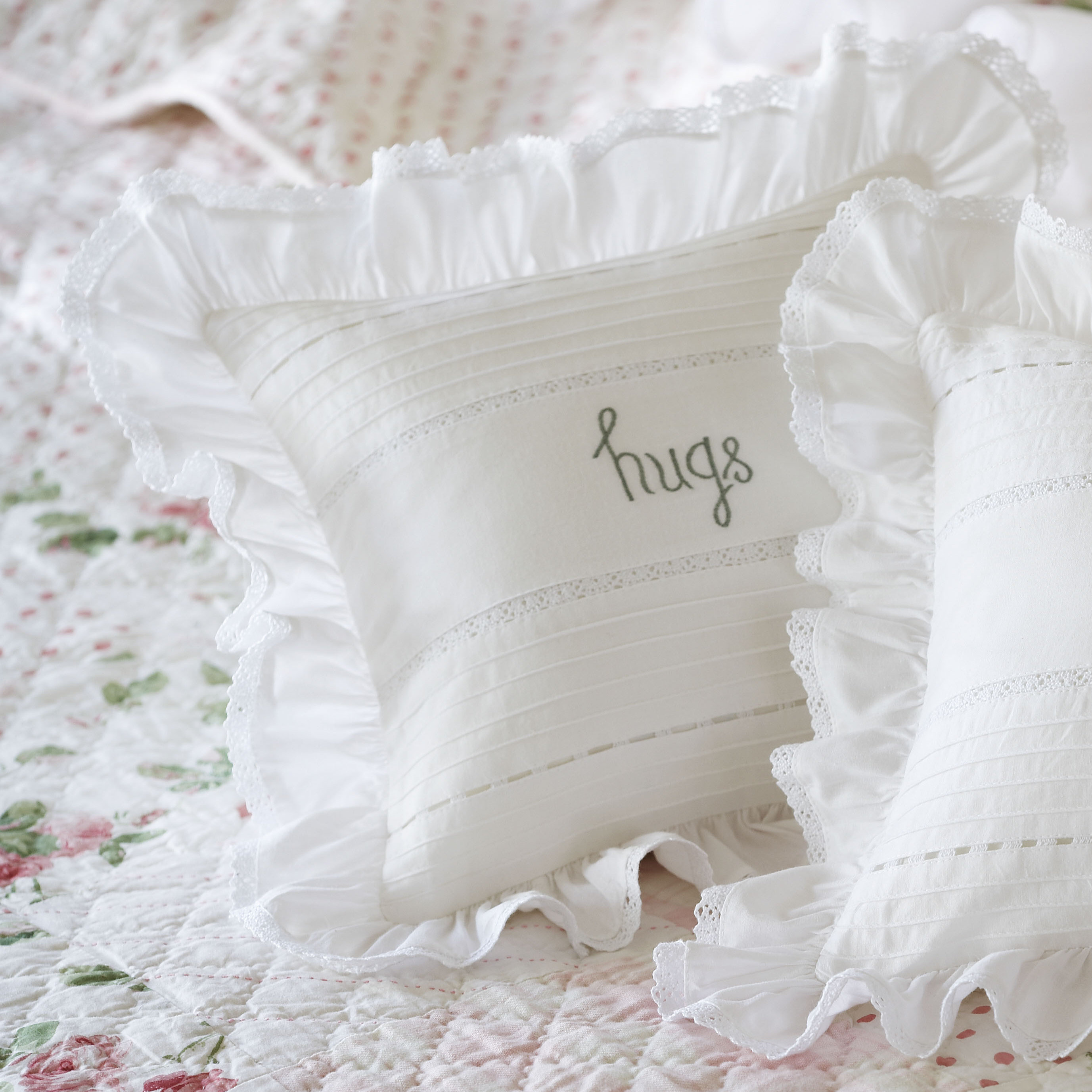 Taylor Linens Hugs Toss Linen Down Throw Pillow | Wayfair