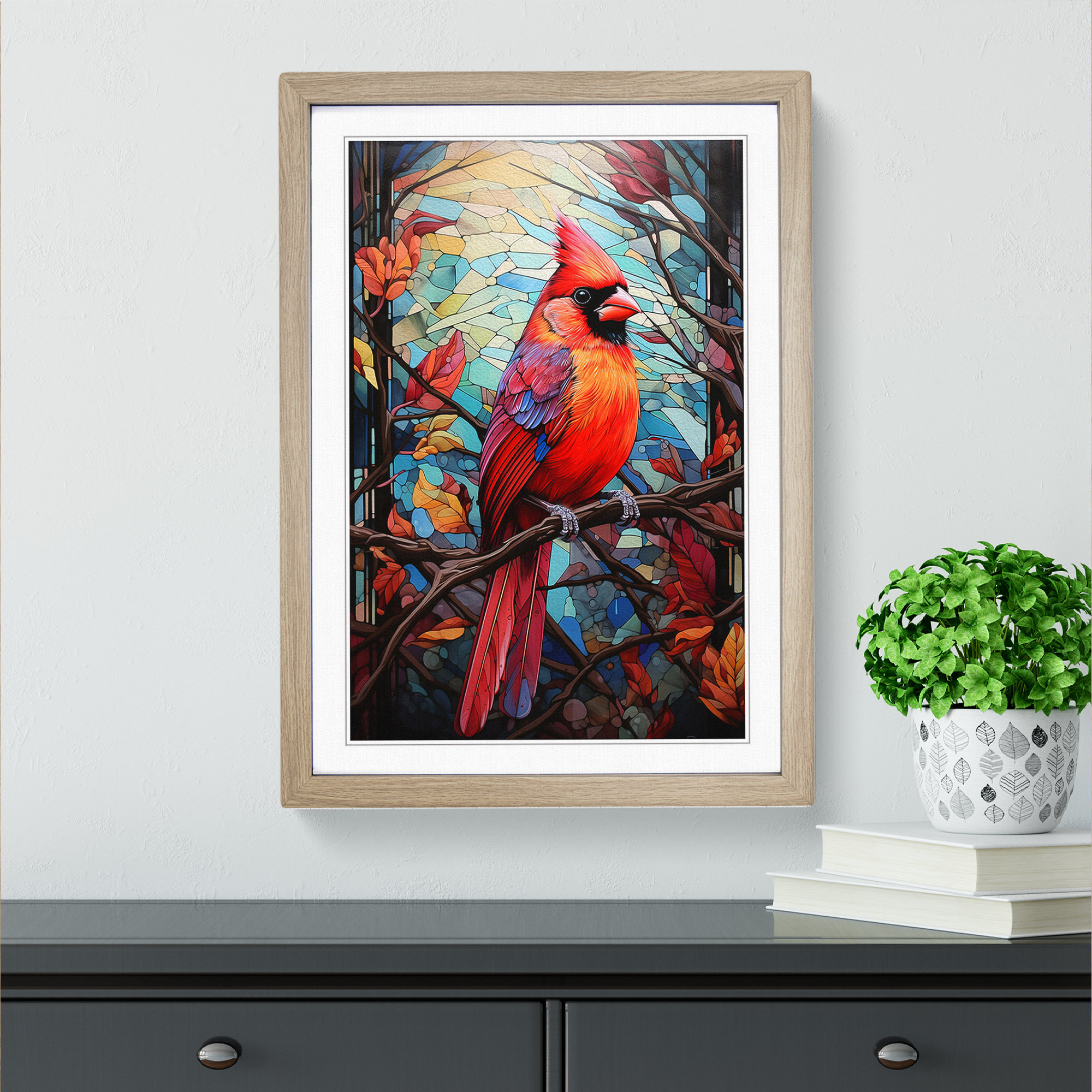 Big Box Art Cardinal Bird Colour Field | Wayfair.co.uk