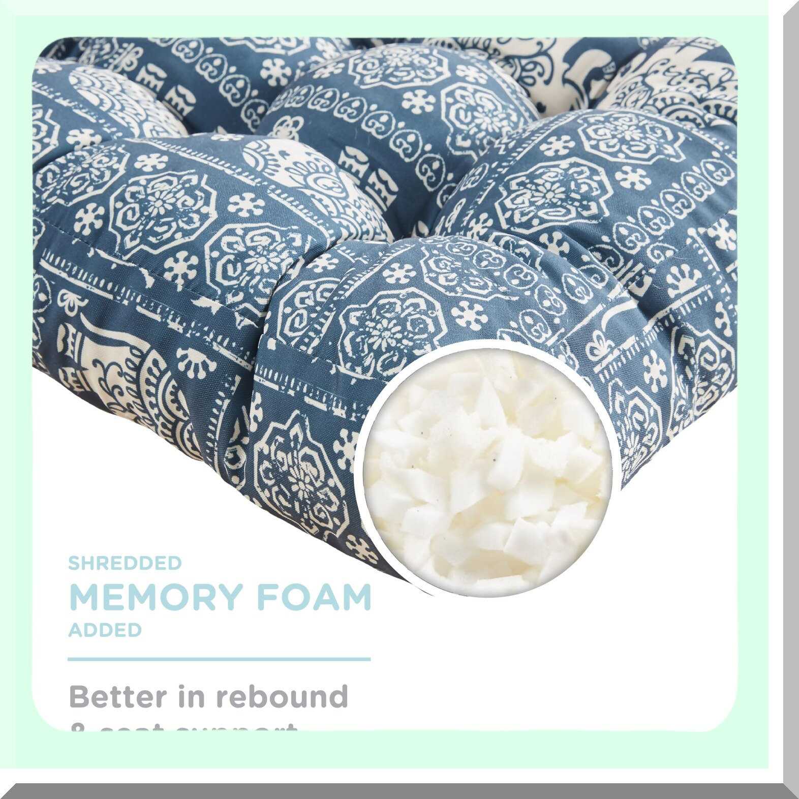 BRBCA ZenComfort Floor Cushion Set - Large Meditation Pillows for ...