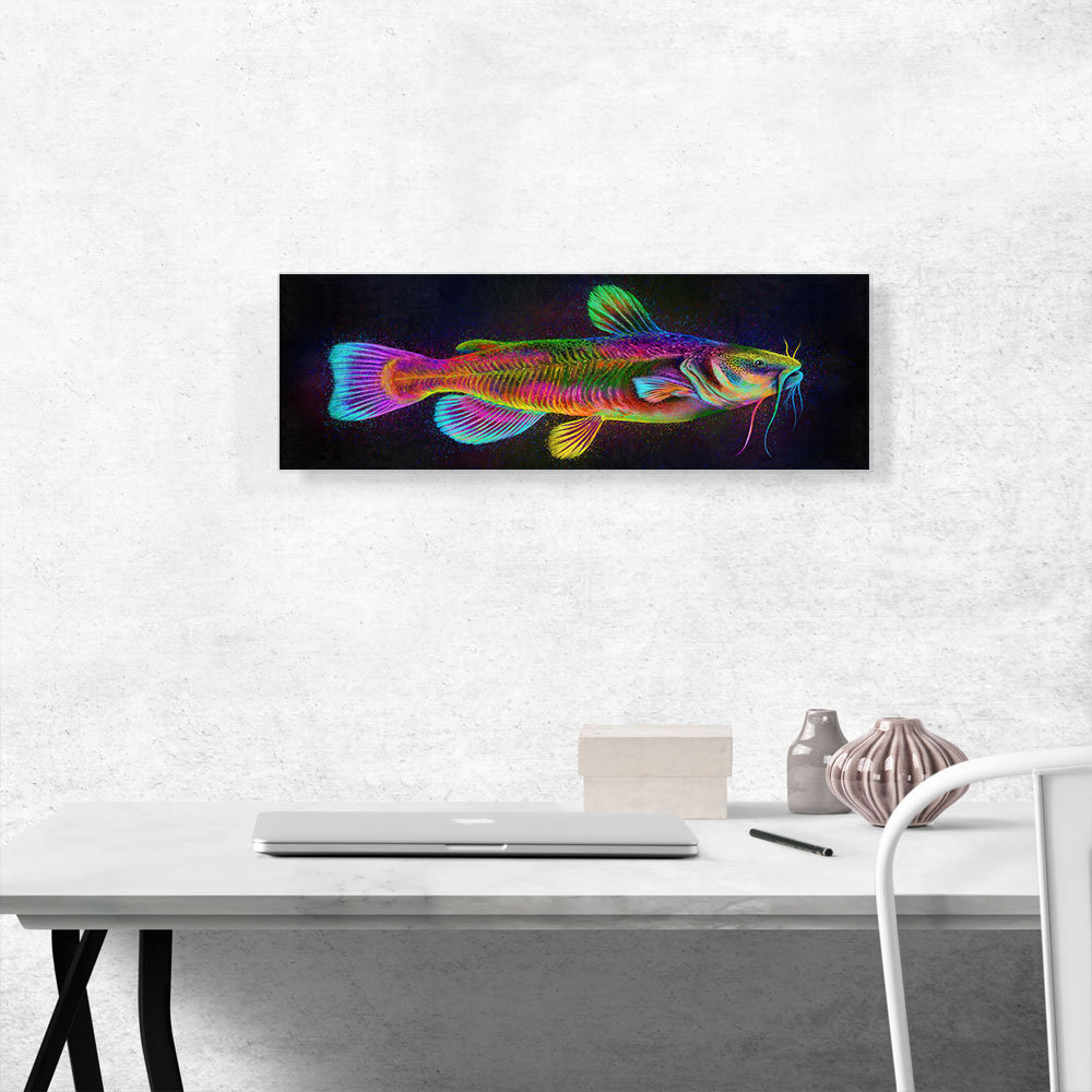 ARTCANVAS Catfish Lake River Fish Fishing Canvas Art Print - Wayfair Canada