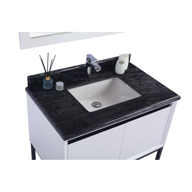 Brayden Studio® Riey 36'' Single Bathroom Vanity with Stone Top | Wayfair