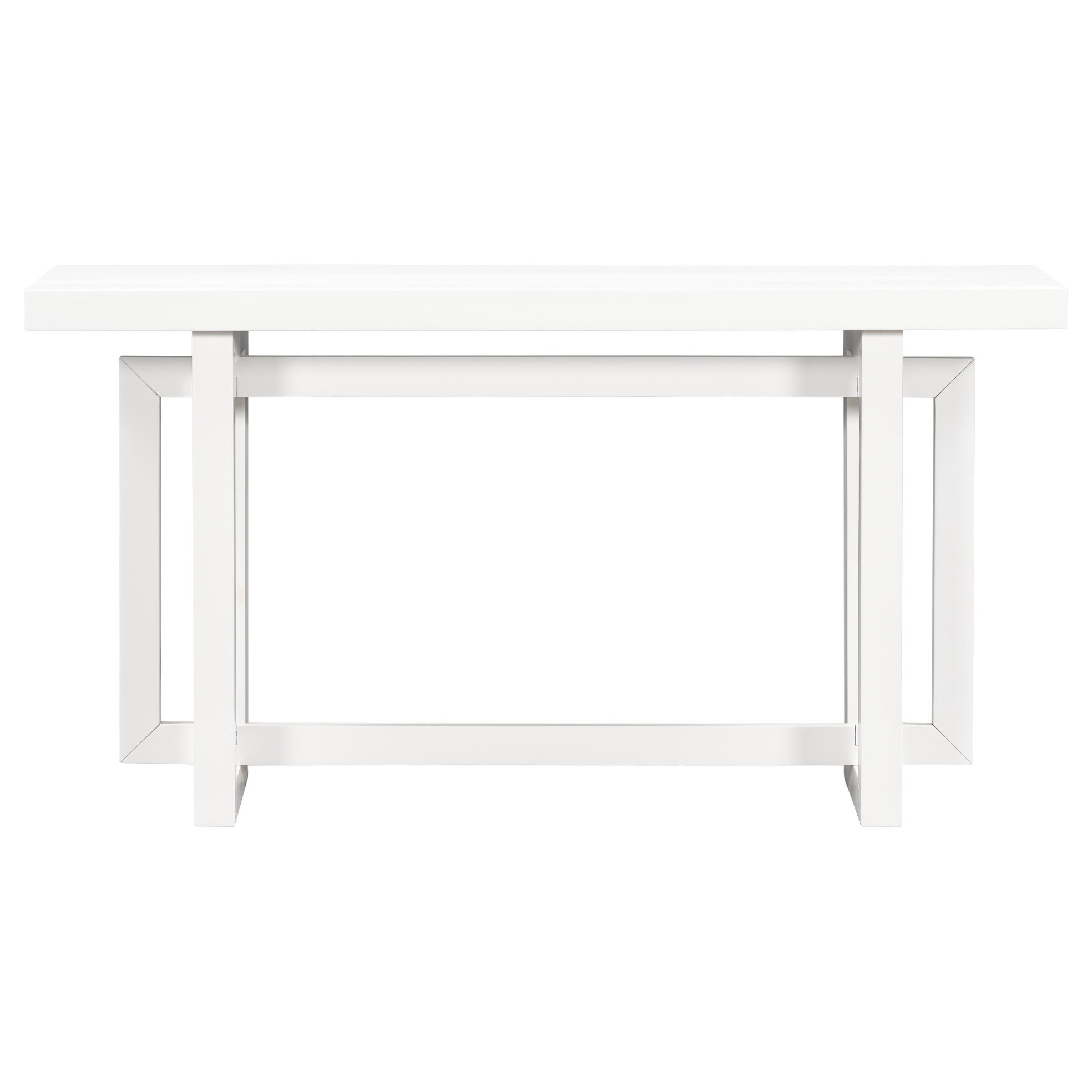 Latitude Run® Contemporary Study Table With Wood Surface - Extra Long ...