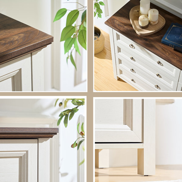 August Grove® 8 Drawer Dresser White,modern And Farmhouse Styles | Wayfair