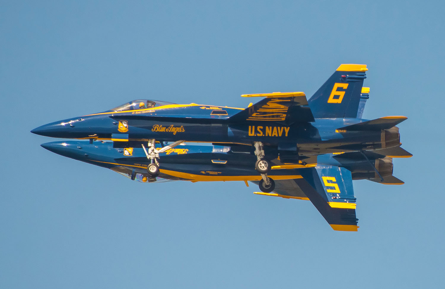 17 Stories Blue Angels Airplane Stunt Group On Canvas Print | Wayfair