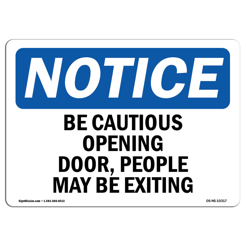 SignMission Be Cautious Opening Door People May Be Exiting Sign | Wayfair