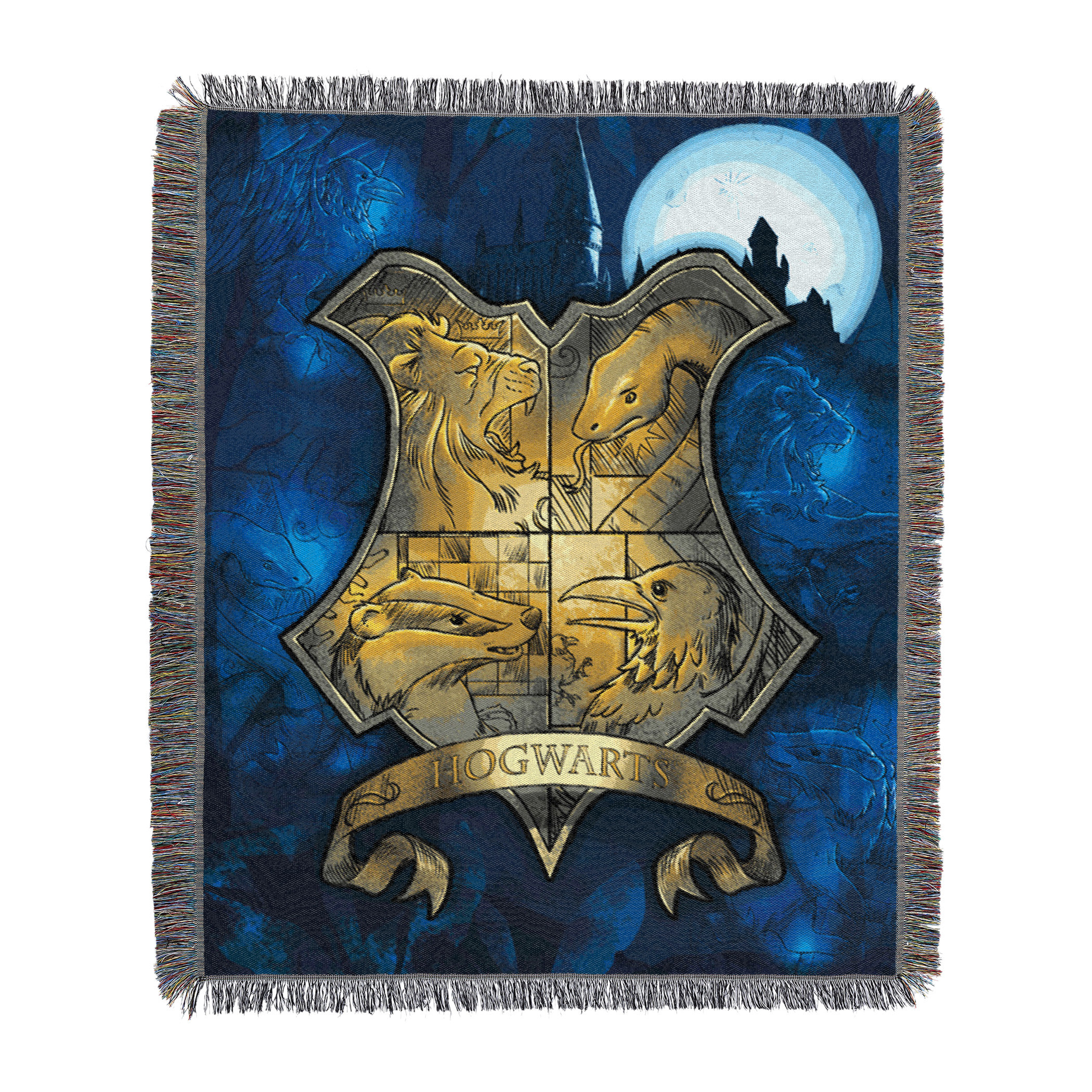 Northwest Warner Bros. Harry Potter Throw Blanket, Moonlit Crest ...