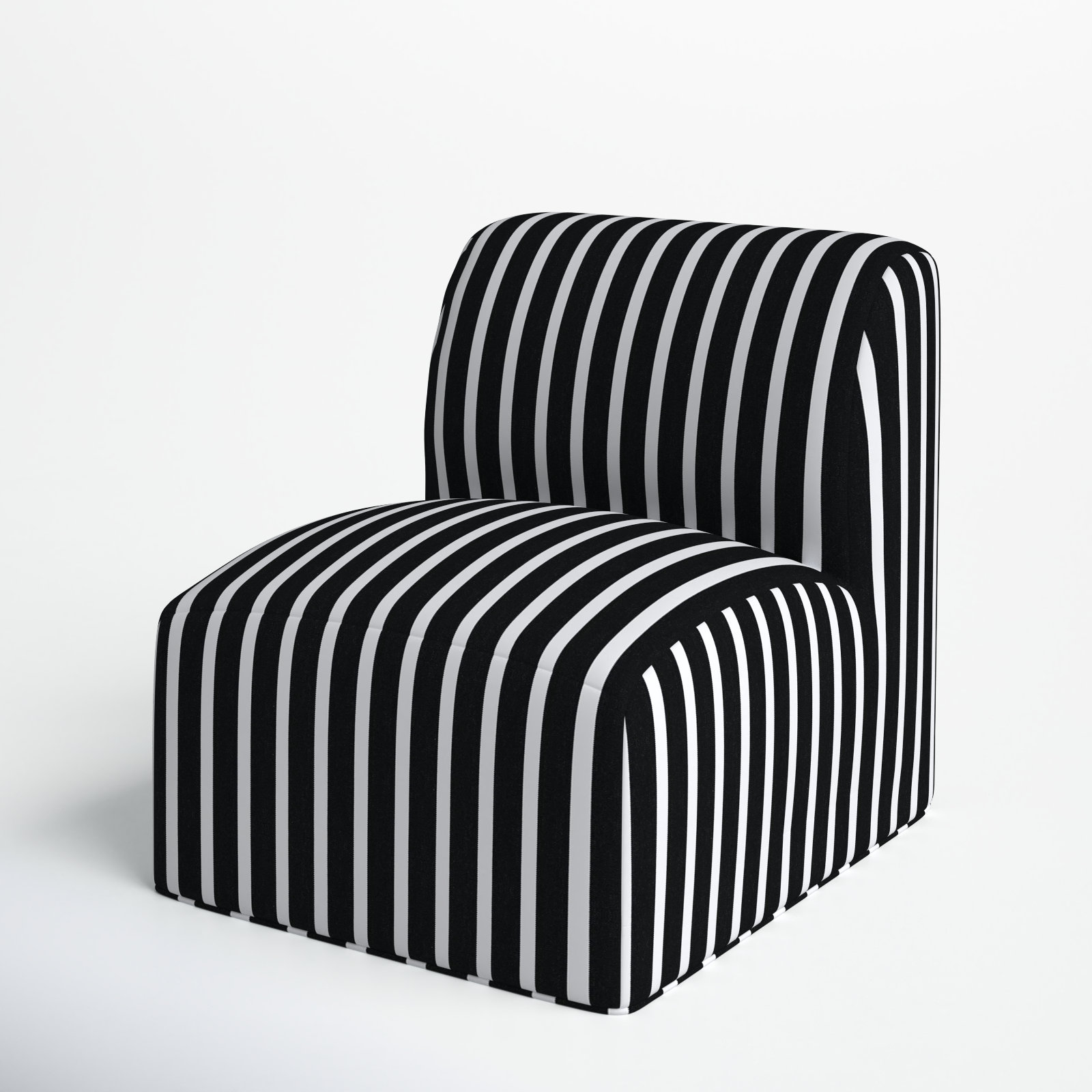 Birch Lane™ Eliana Outdoor Armless Lounge Chair with Sunbrella Cushions ...