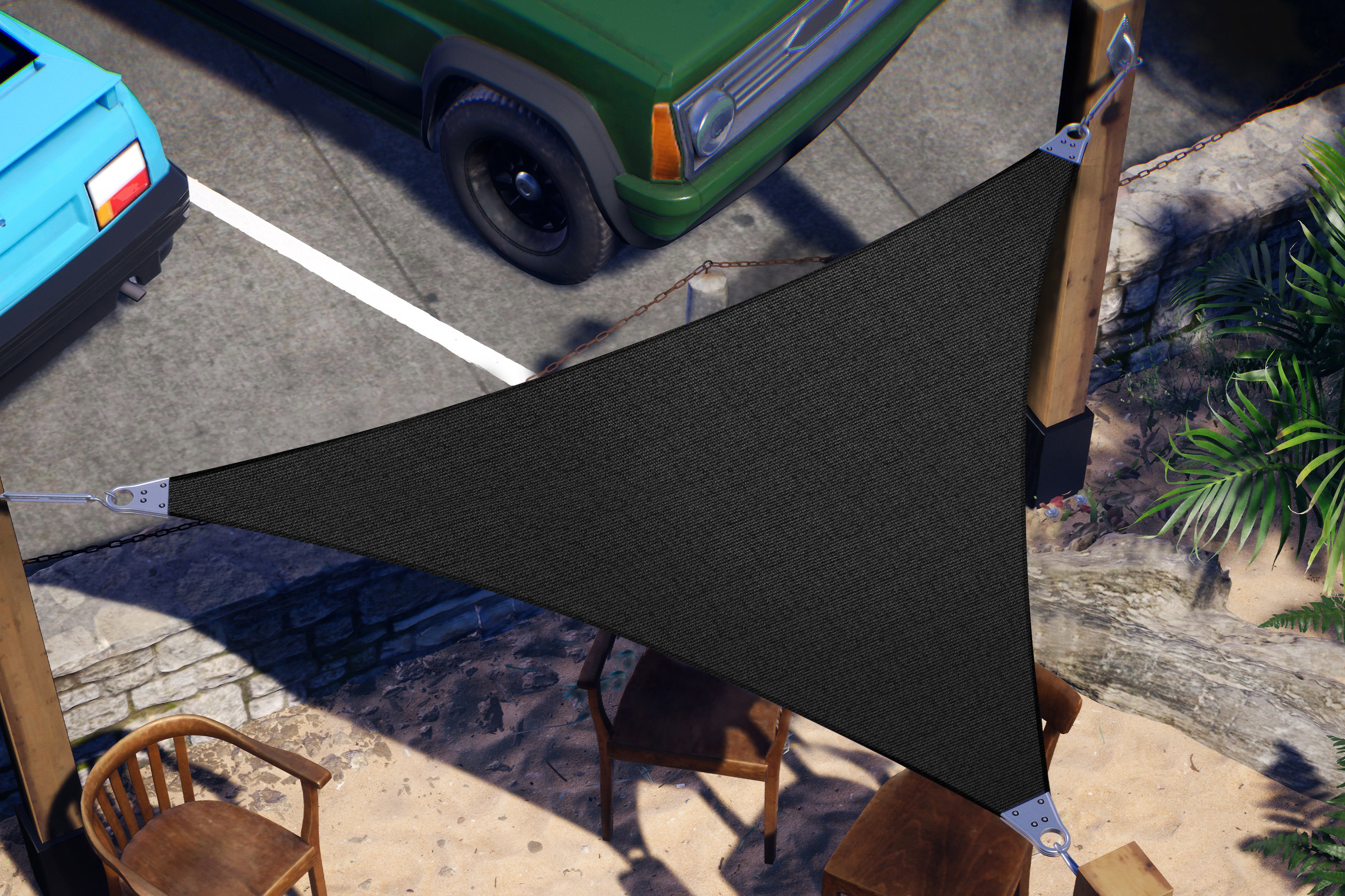 ColourTree ColorTree Triangle Sun Shade Sail with Hardware Kit – UPF50 ...