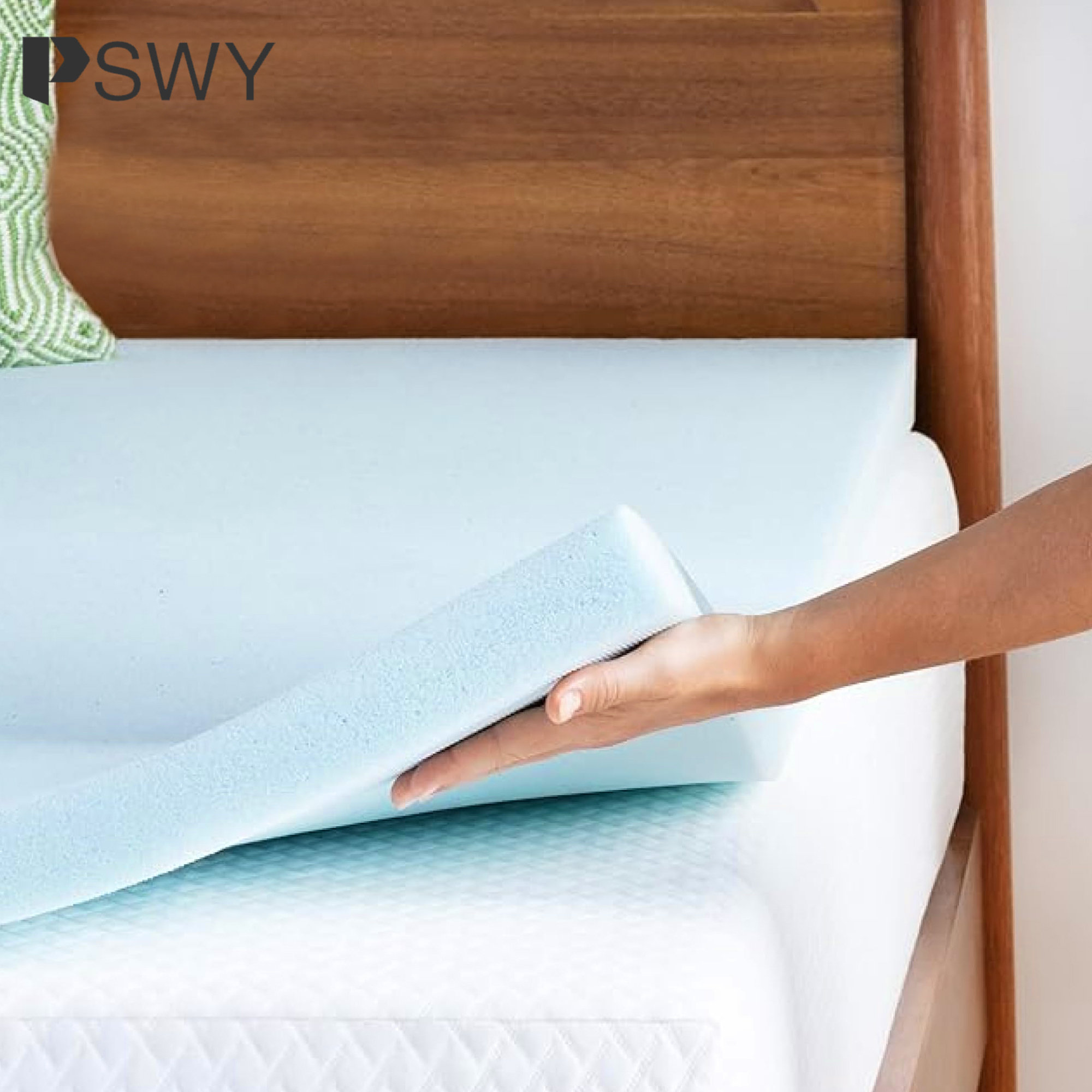 Alwyn Home Memory Foam Mattress Topper 2 Inch Gel Infused Memory Foam ...