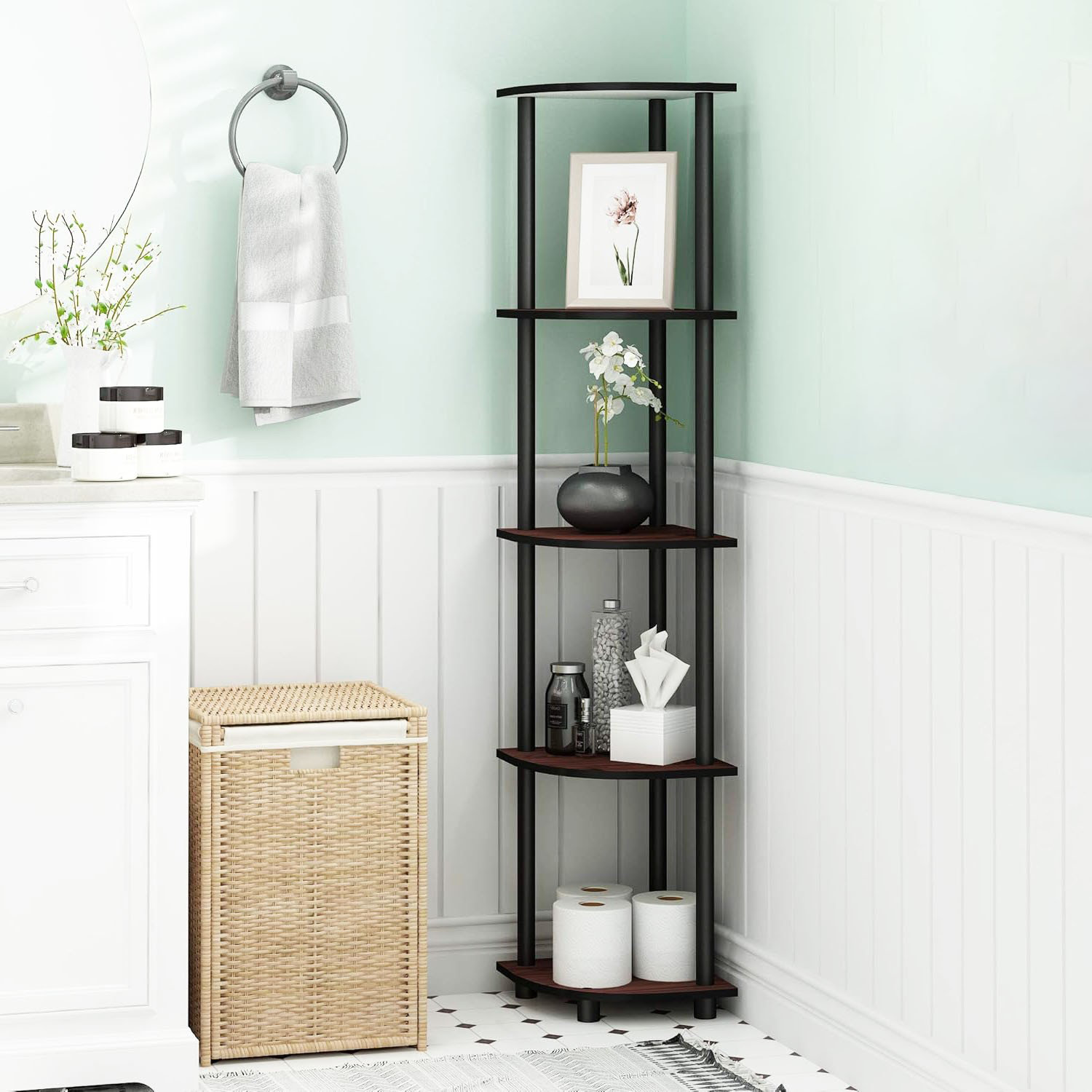 NIHAISHI 5-Tier Corner Display Rack | Wayfair