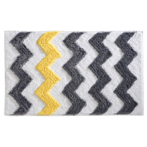 Chevron Bath Rugs & Mats You'll Love | Wayfair