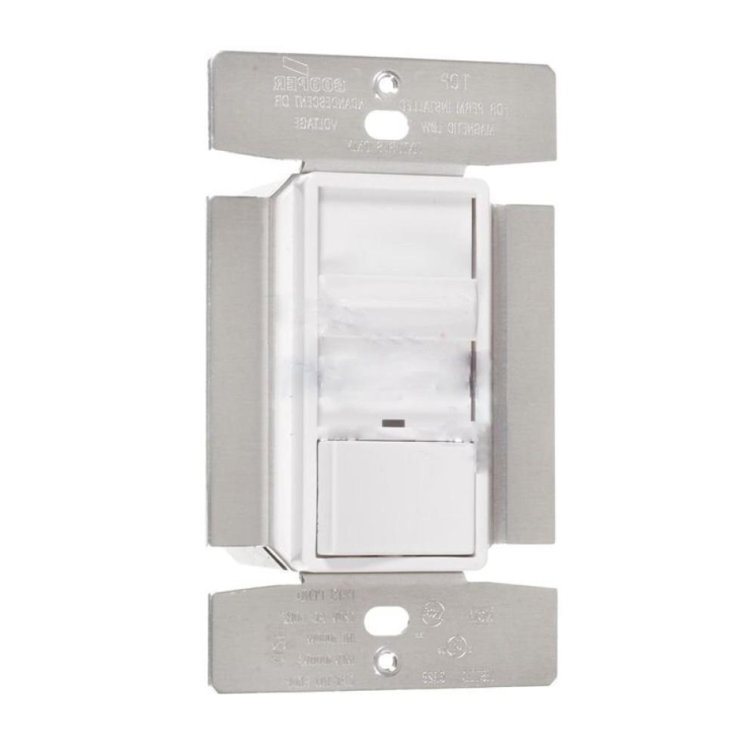 Plumbing N Parts 1000W Rectangle White Slide Dimmer Plastic-Aluminum ...