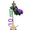 The Holiday Aisle® 10 ft Animated Hovering Witch for Halloween Decor ...