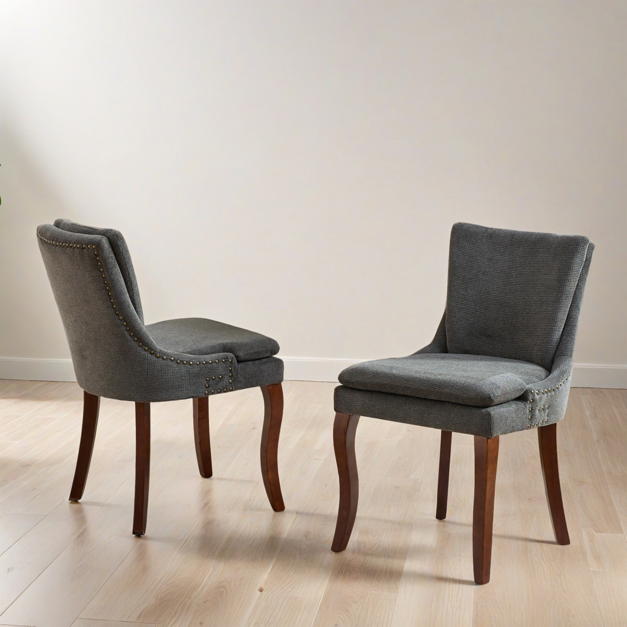 Red Barrel Studio® Modern Dining Chairs Set of 2, Double-layer ...
